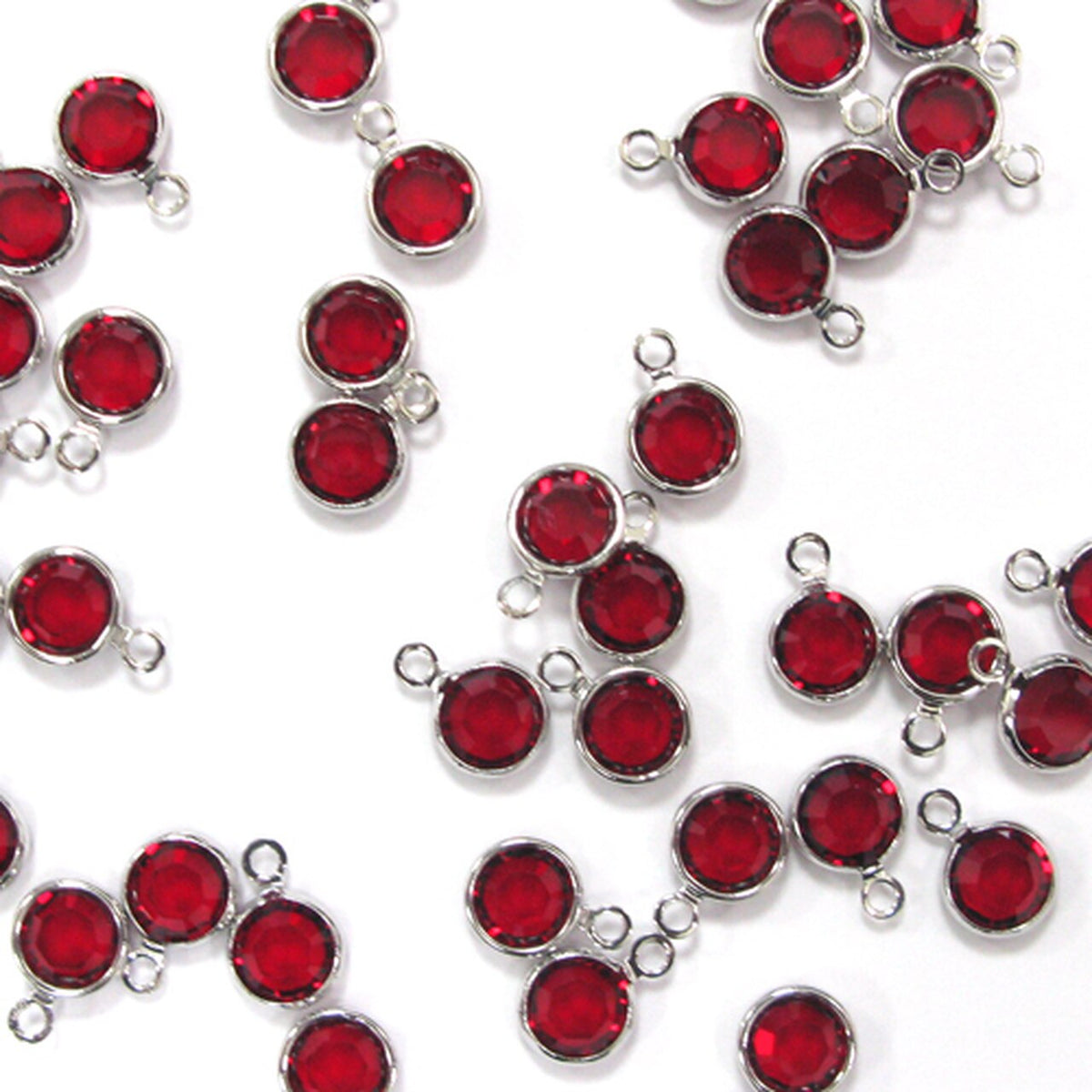 January/July Siam Channel Charm (1 Ring) – Birthstone Channel Charms